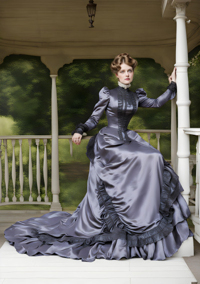 Victorian Satin Dress Tumbex