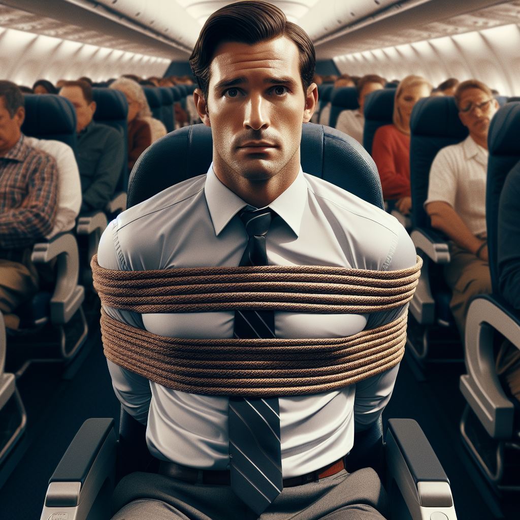 Guys Tied Up And Gagged By Ai On Tumblr A Businessman In A Dress Shirt And Tie Is Tightly Tied