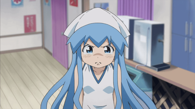 Leoay Anime — 侵略!烏賊娘侵略!花枝娘動態圖 表情包 循環圖21 The Invader Comes