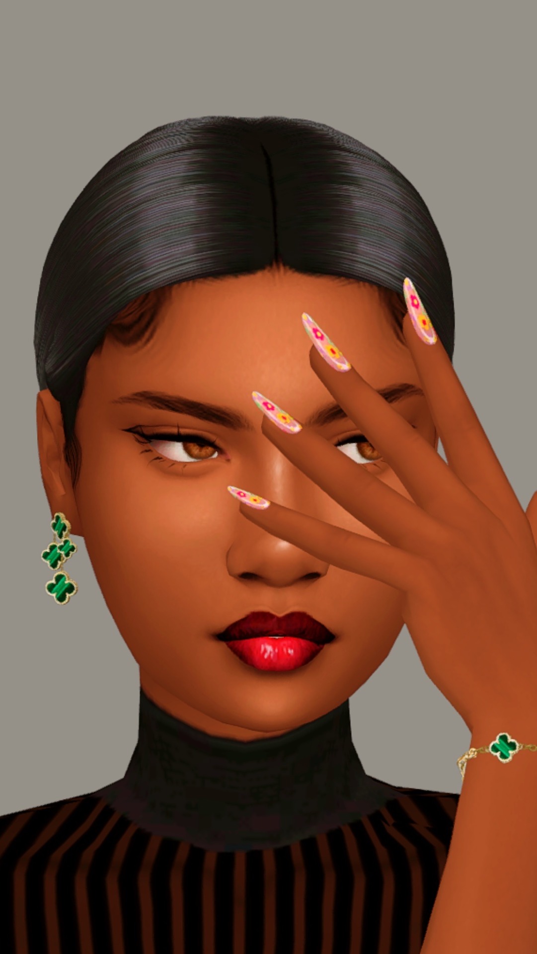 My Favorite Nails Pt1 My Fav Go To Nail Set For My Sims Simple And Cute Featuring My Sim Self