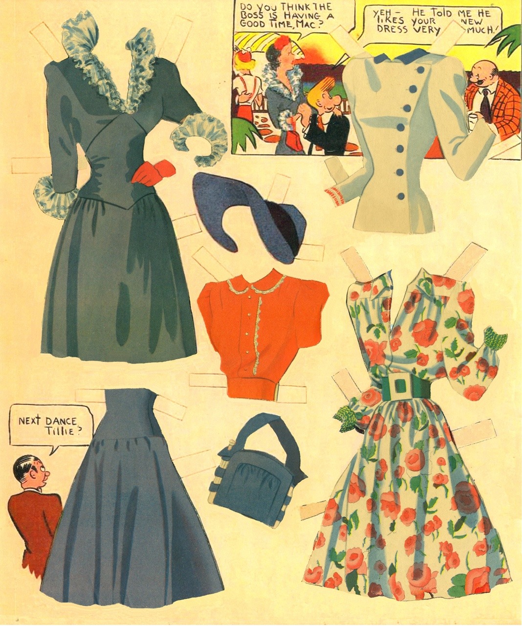 Paper Dolls As Fashion History Tillie The Toiler Paper Dolls Part 1