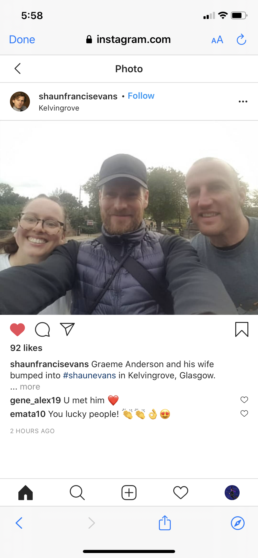 Shaun Evans Fan Blog