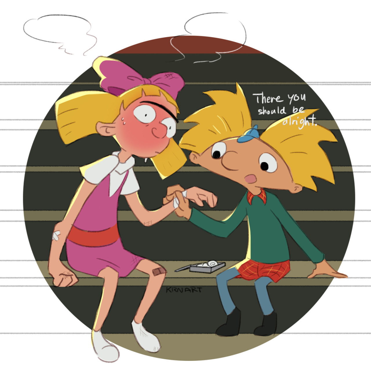 Helga And Arnold Comic
