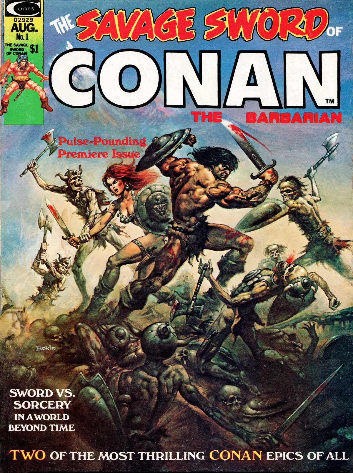 Old School Frp — Conan And Red Sonja Face Undead In Boris Vallejos