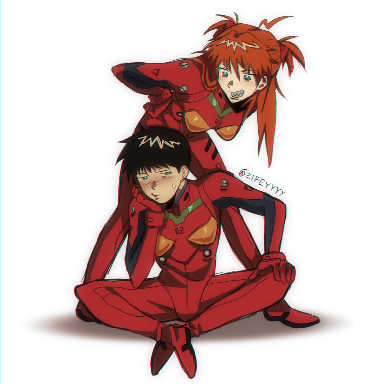 Shinji And Asuka