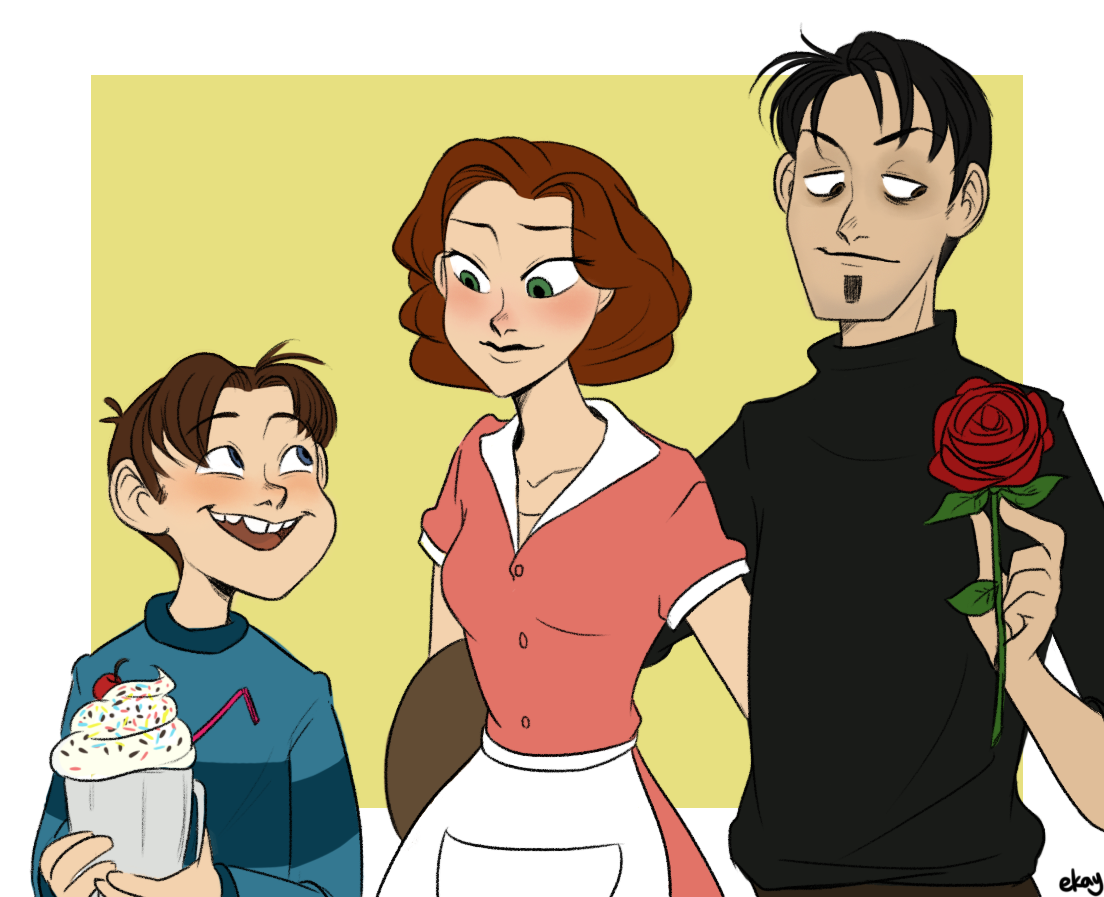 Art Trade With Emma Hogarth Annie And Dean From Eeeeeeeeeeeeek