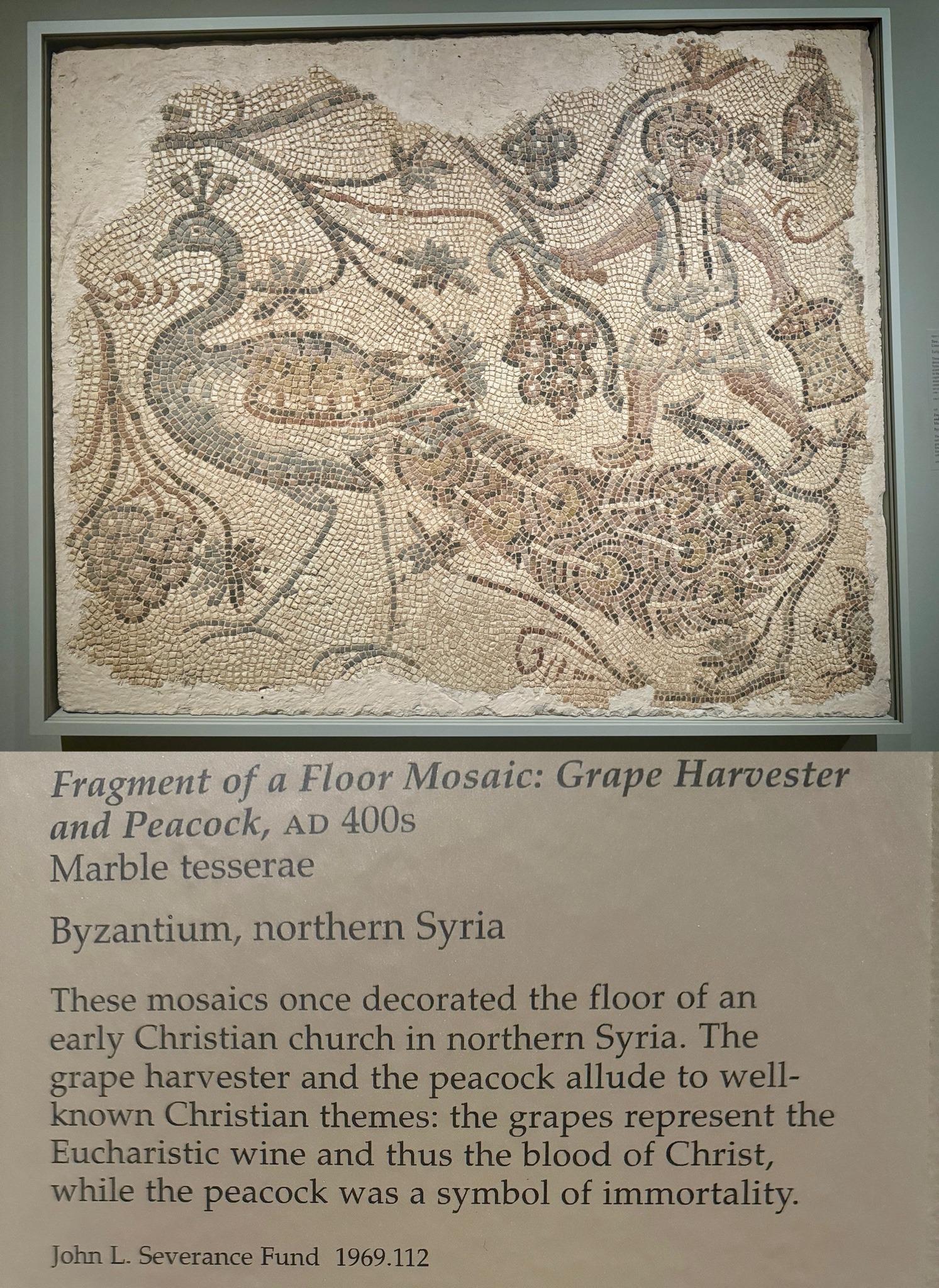 For #MosaicMonday : Fragment of a Floor Mosaic: Grape Harvester and ... For #MosaicMonday : Fragment of a Floor Mosaic: Grape Harvester and ...