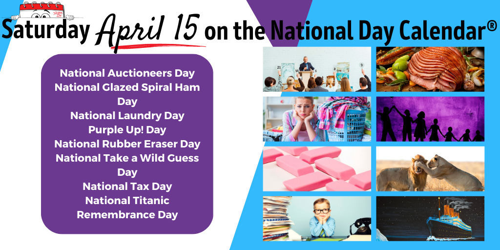 April 15 2023 Purple Up Day National Titanic