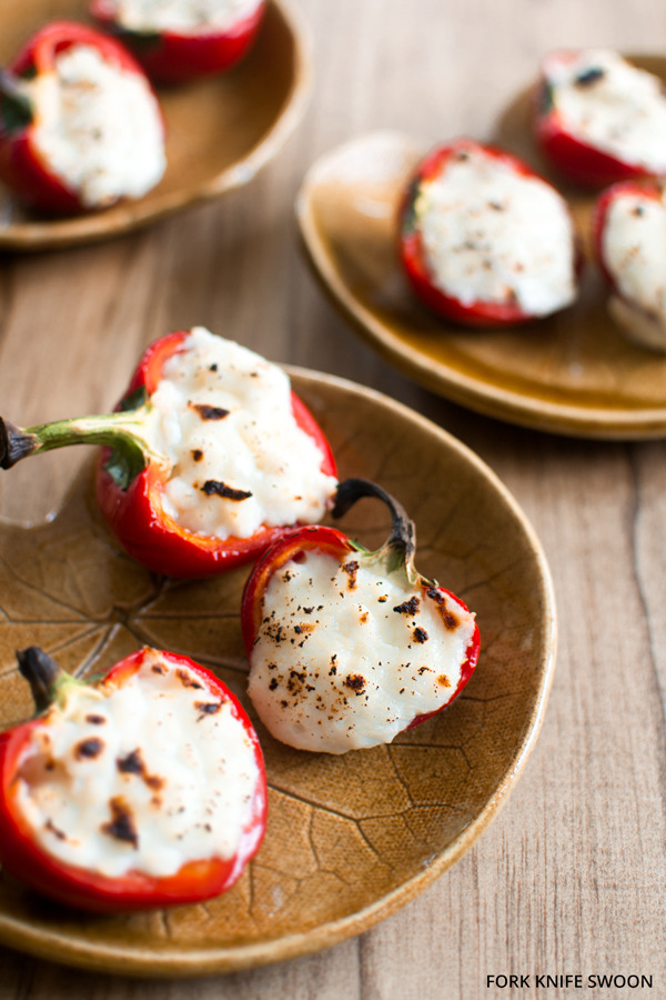 Goat Cheese Stuffed Cherry Peppers Via Fork Knife Swoon
