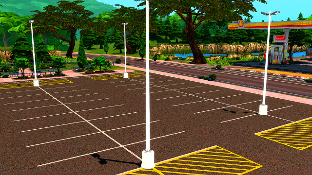 AstrooNISims on Tumblr: Realistic Parking Lot & Driveway CC
