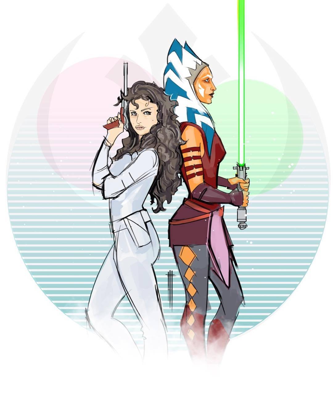 Unbetitelt β Gffa Padme And Ahsoka By Eli Hyder