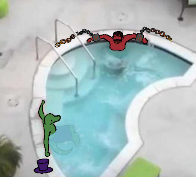 Two bros chilling in a hot tub 5ft apart cause they’re not gay ... Two bros chilling in a hot tub 5ft apart cause they’re not gay ...
