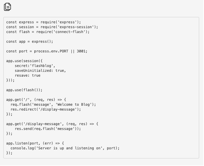 Katy Slemon — Flash Messages In Nodejs Using Connect Flash