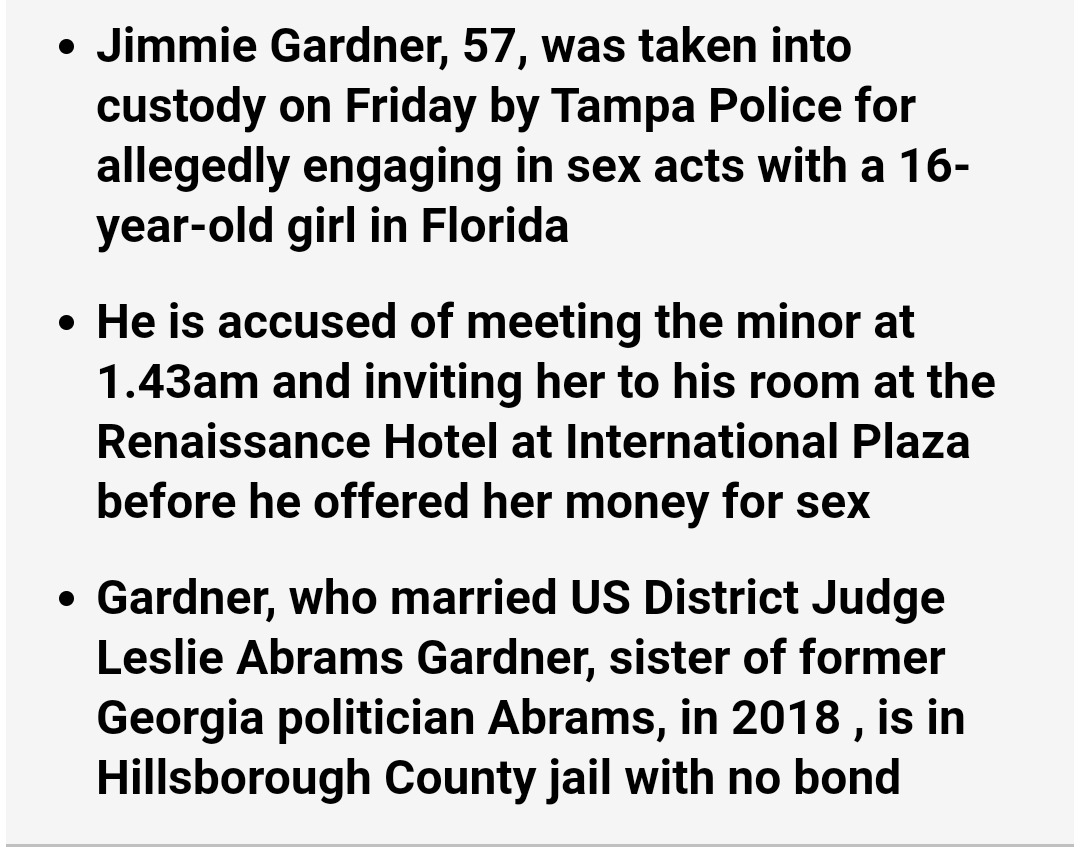 In Law Of Former Georgia Rep Stacey Abrams Arrested For Trafficking