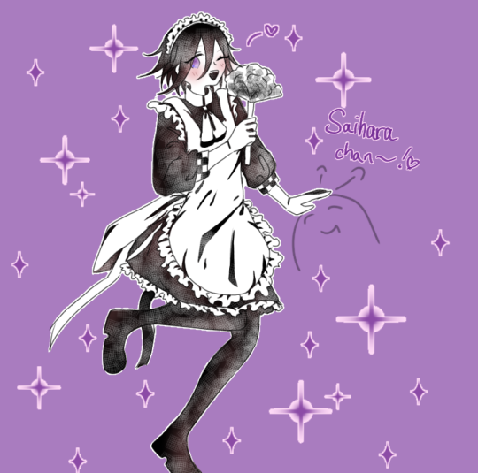 Kokichi Ouma Maid Outfit Kokichi Ouma Art Board Print By Konerrupine Redbubble Danganronpa