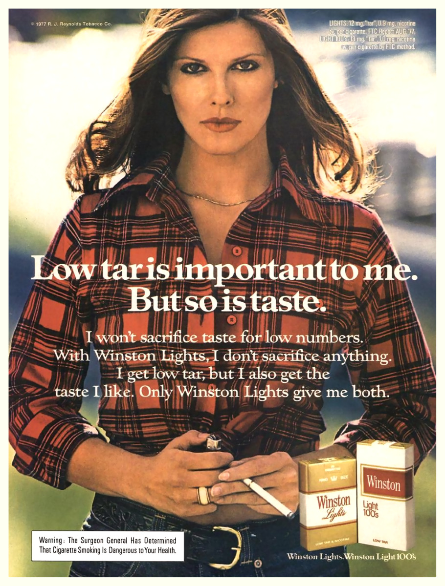 Taste Is So Important… Winston Cigarettes, 1977 - The Giki Tiki Taste Is So Important… Winston Cigarettes, 1977 - The Giki Tiki