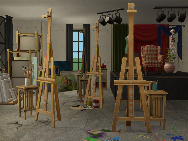 Pixelated Dollhouse Built An Fine Arts Building For My College Sims