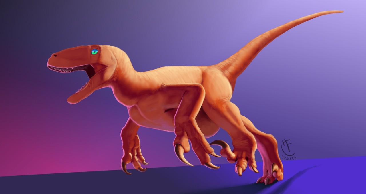 Huitzilin F Art — Deinonychus Stylized Not Meant To Be