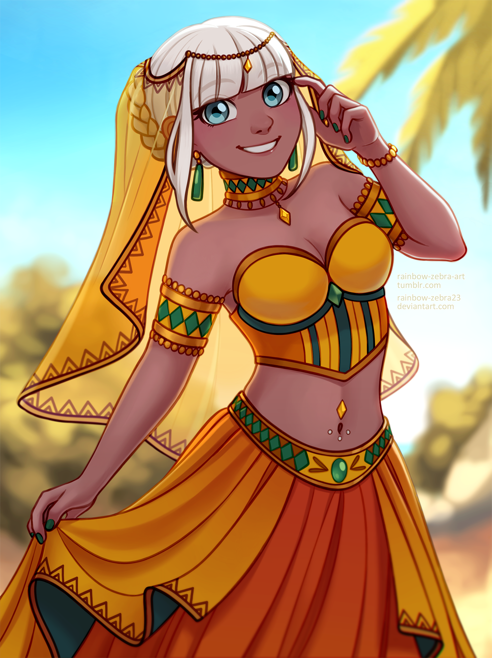 Rainbow Zebra Art • Happy Birthday Angie Yonaga When I Saw Her