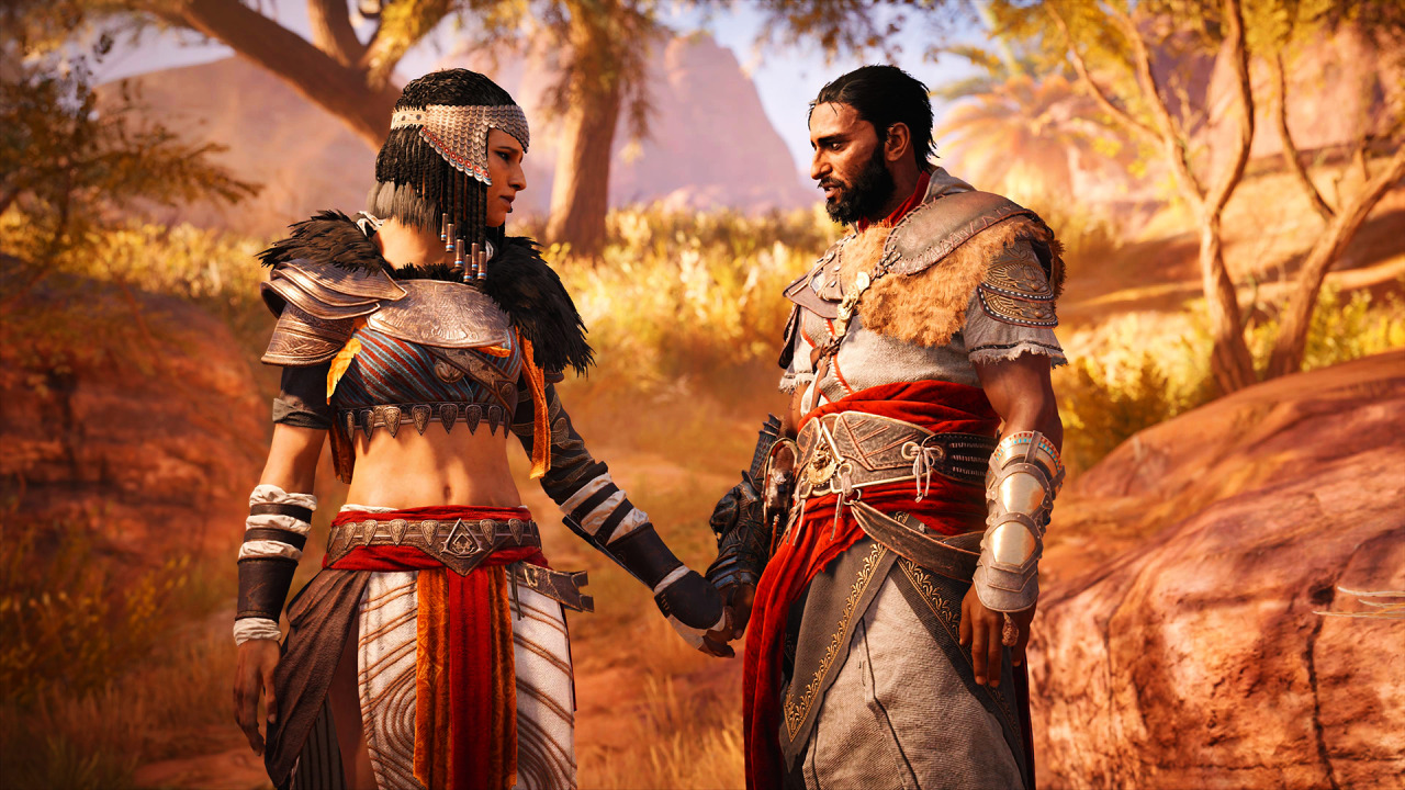 Strange House We Must Keep And Fill — Bayek And Aya Ac Origins The Hidden Ones Dlc