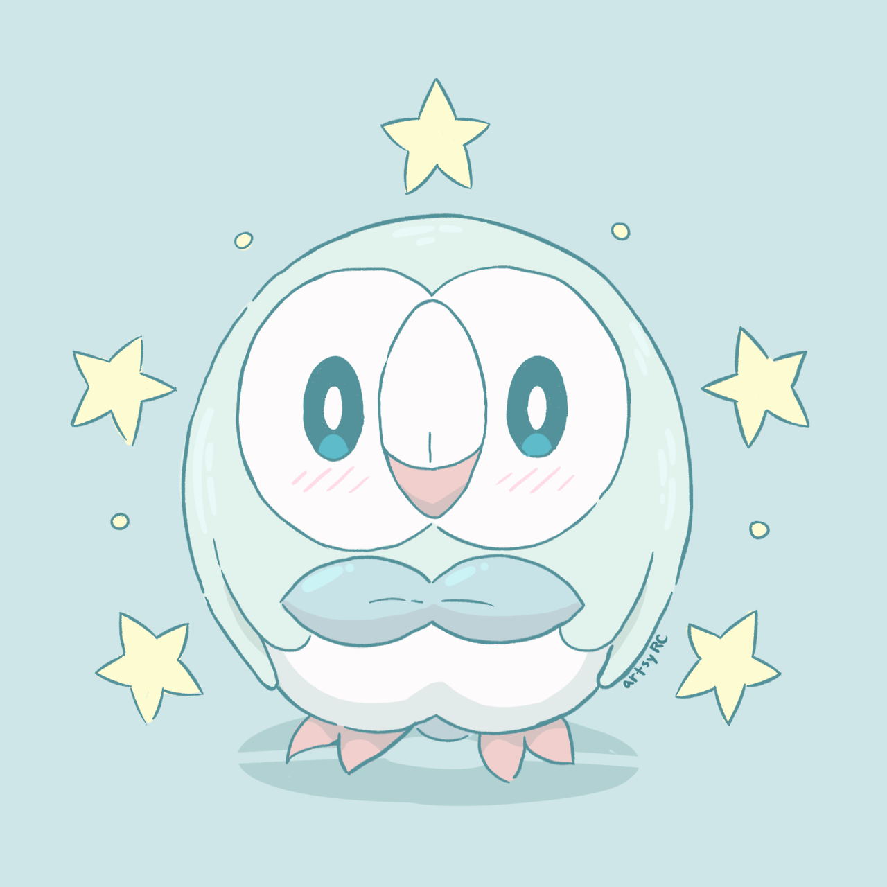 I Drew A Shiny Lil Owl Artsyrc