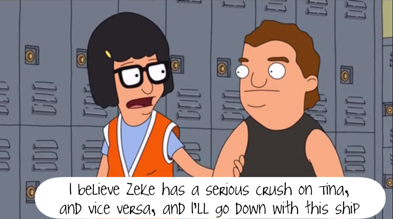 Bobs Burgers Tina X Zeke Fanfiction More Information Find This Pin And More On Bobs Burgers