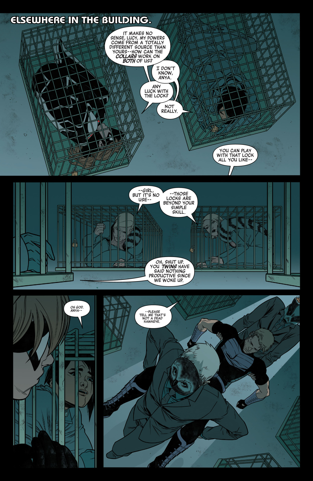 Marvel Superheroes In Peril Anya Corazon Lucy Nguyen Hawkeye Clint