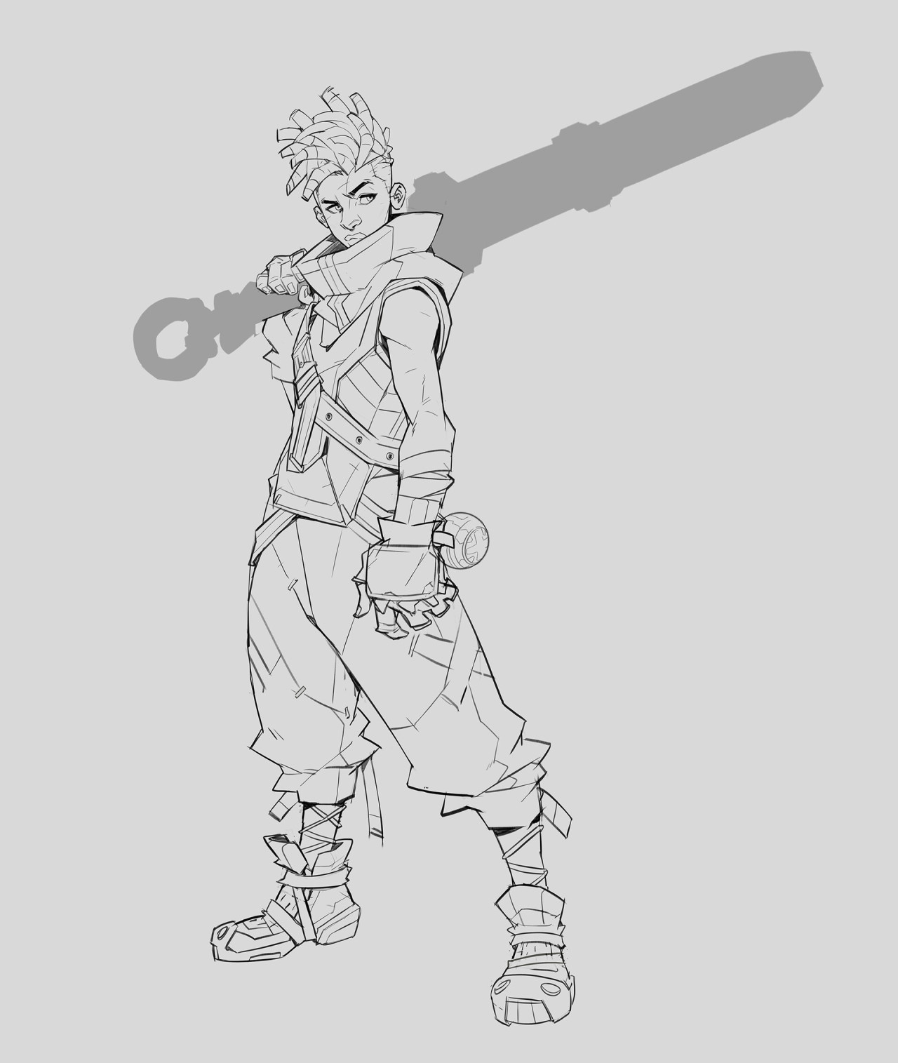 Project L Character Vis Dev Lines By Hicham Habchi