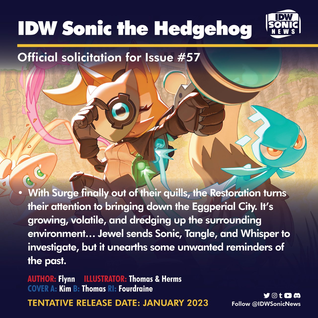Idw Sonic Covers And Previews · Idwsonicnews — Solicitation For Sonic The