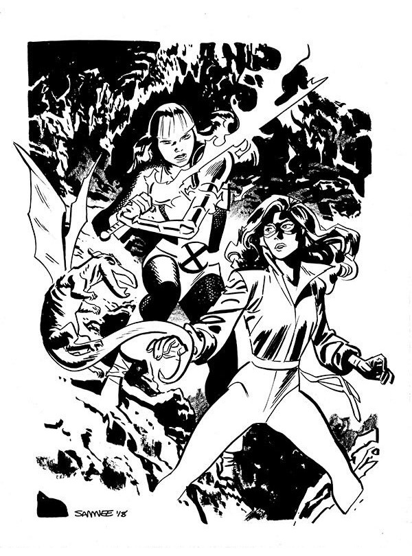 Kitty Pryde Illyana Rasputin And Lockheed By The Marvel Project