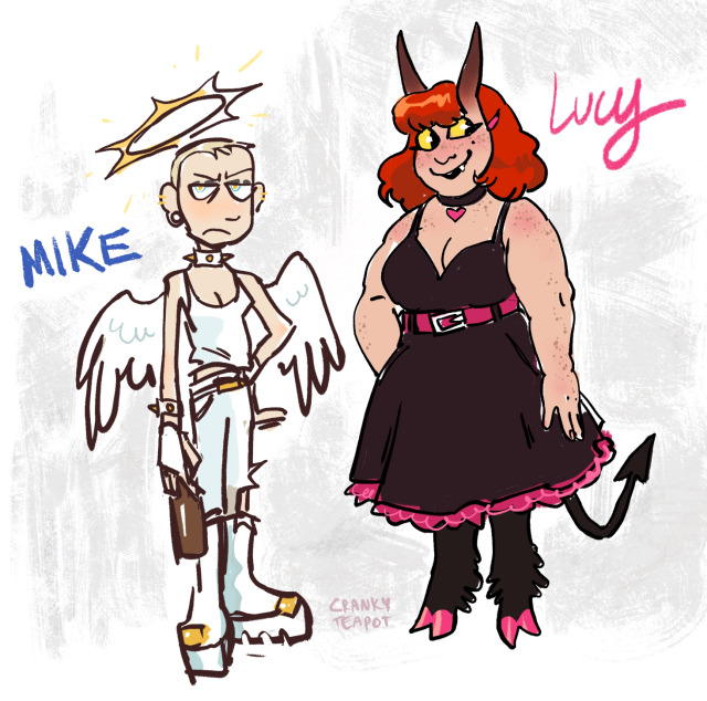 Shoulder Angel And Devil Except They Both Tell You To Commit Crimes