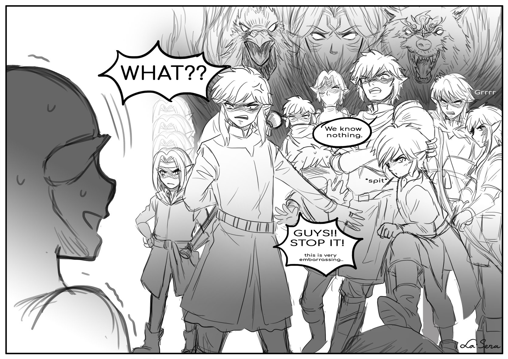 Illustrator On Tumblr Hyrules Hyrule Hyrule Is Supposed To Protect His Brothers In His Hyrule