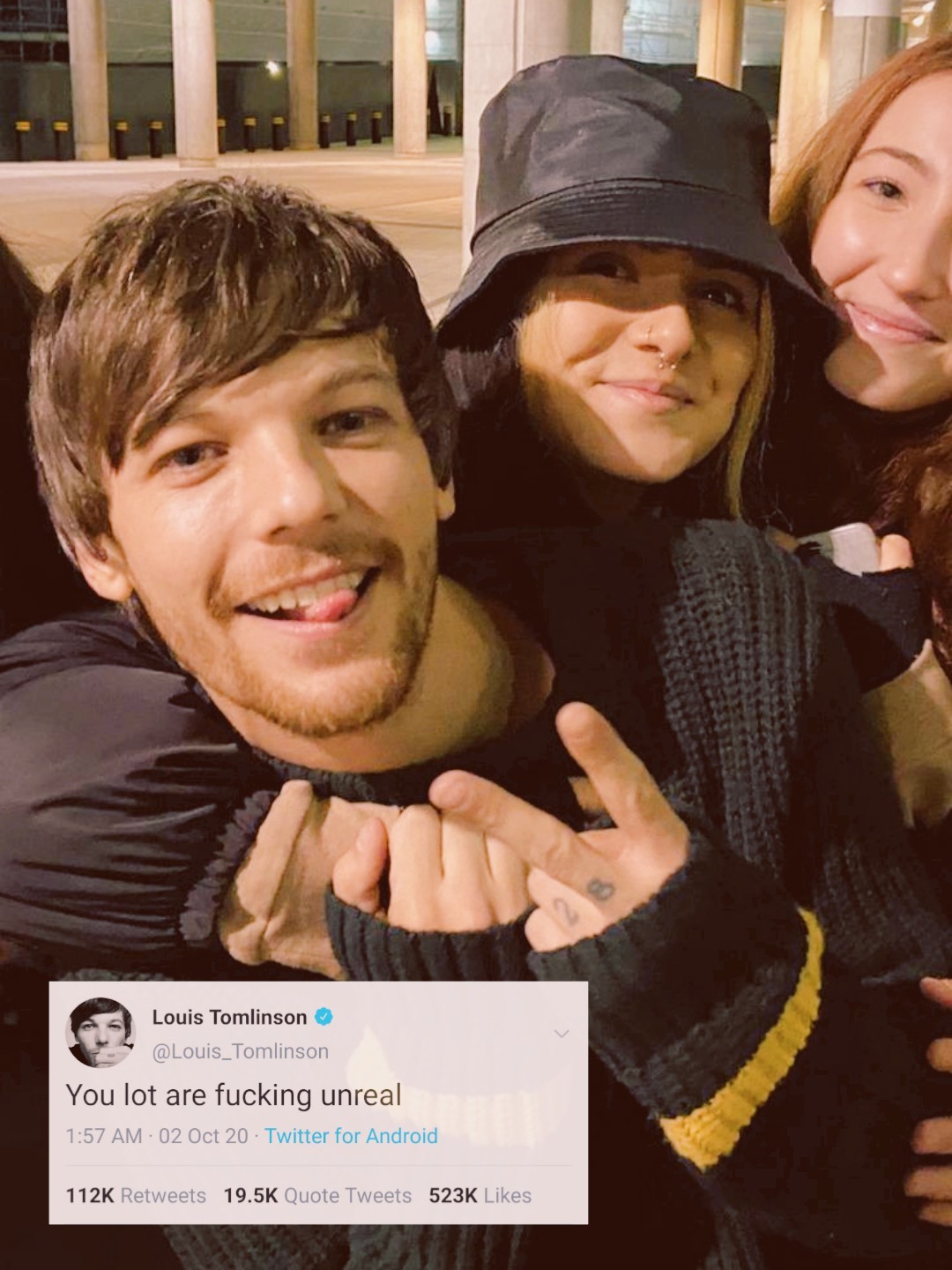 Louis Tomlinson With A Fan Selfie