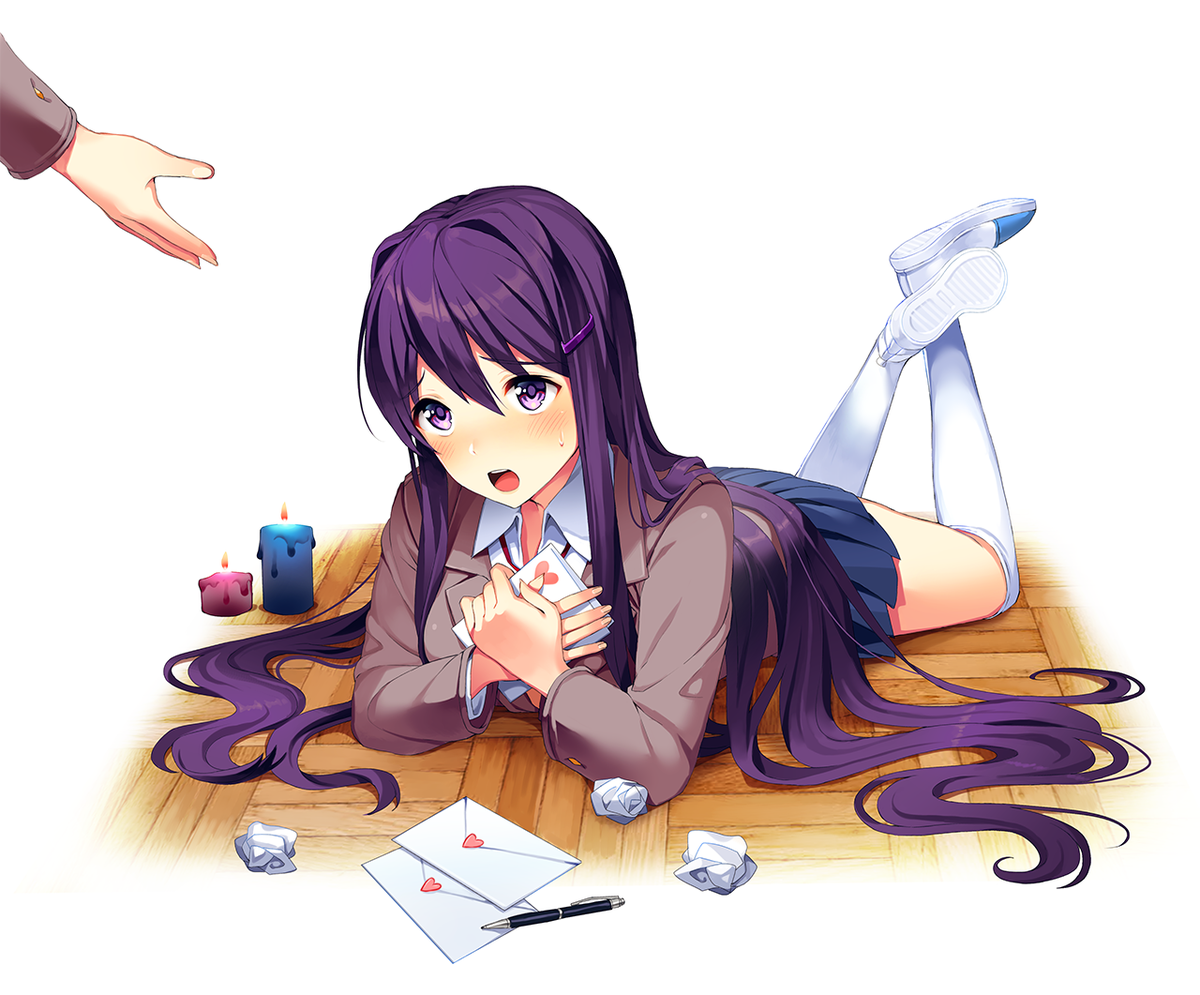 Anime Girl Writing A Letter