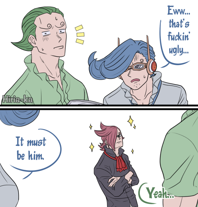 Everyone X Sanji Blog ♡ I Think Niji And Yonji Are Disgusted While