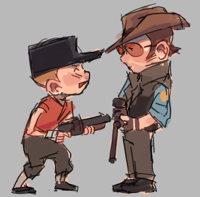 Sniper X Scout On Tumblr
