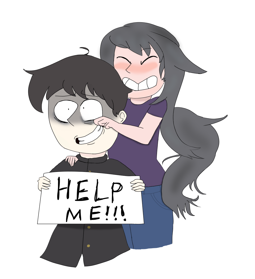 The Crescent Moon So High — Fun Little Doodle Of The Yandere Couple We Only