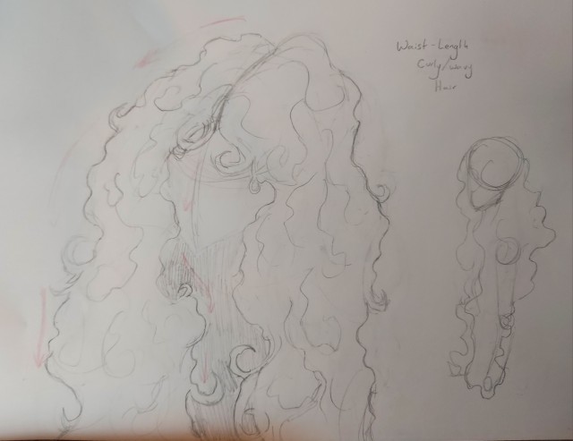 Hair Again Because Why Not Im Just Learning To Draw Heres The Curly One Shyre And Jakkon Have