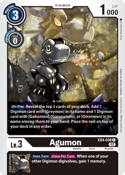 Gabumon EX4-039 and Agumon EX4-038 by Kenji Watana... - Tumbex