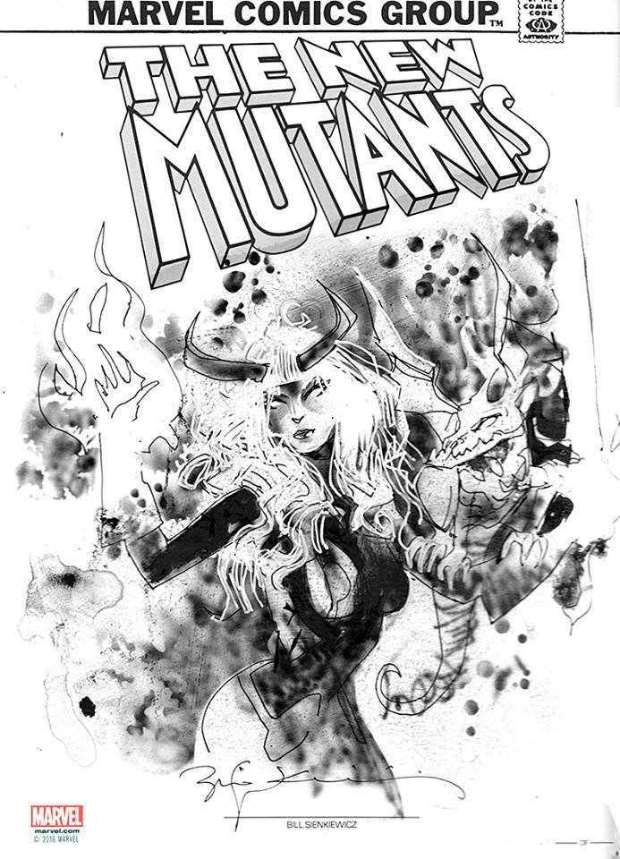 Lockheed And Illyana Dragon And Firewitch Artist Bill Sienkiewicz Source New Mutants Artist