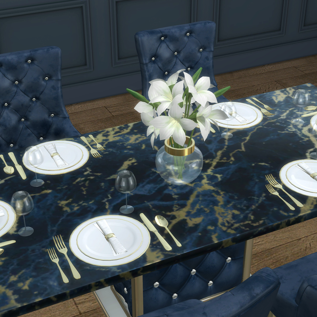 PlatinumLuxeSims — xplatinumxluxexsimsx: Luxe Chester Dining Set Part... PlatinumLuxeSims — xplatinumxluxexsimsx: Luxe Chester Dining Set Part...
