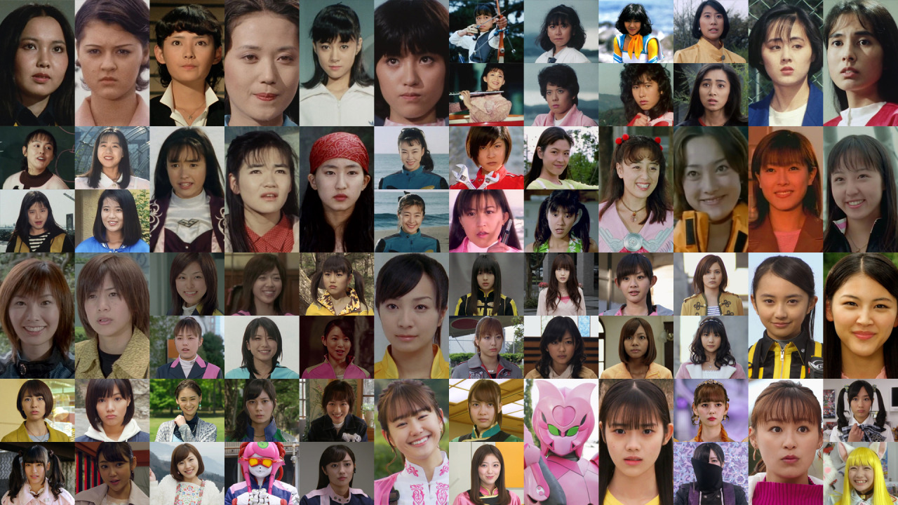 All Super Sentai Female Rangers Main And Sixth Peggy Matsuyama Momorenger Karen Mizuki Heart