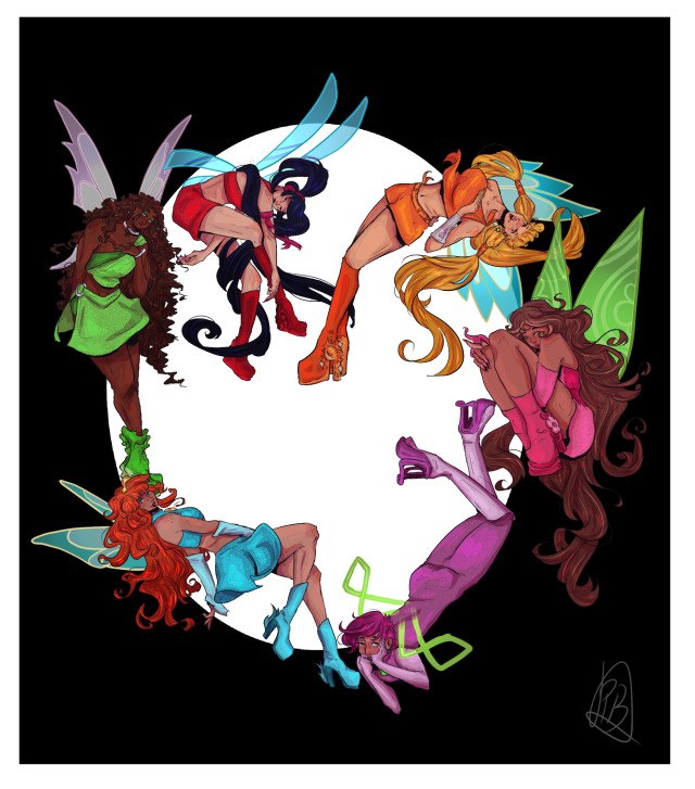 Magic Winx – @peablesart on Tumblr