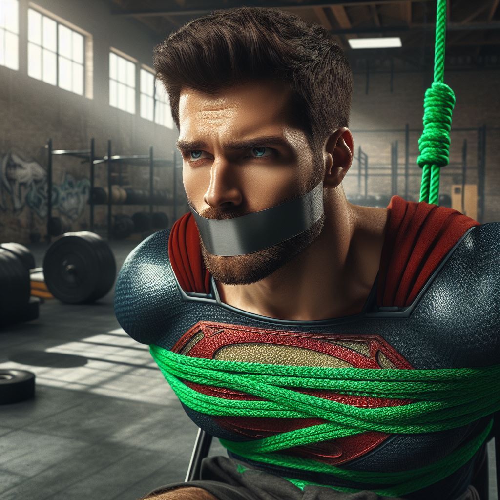 Guys Tied Up And Gagged By Ai On Tumblr Superman