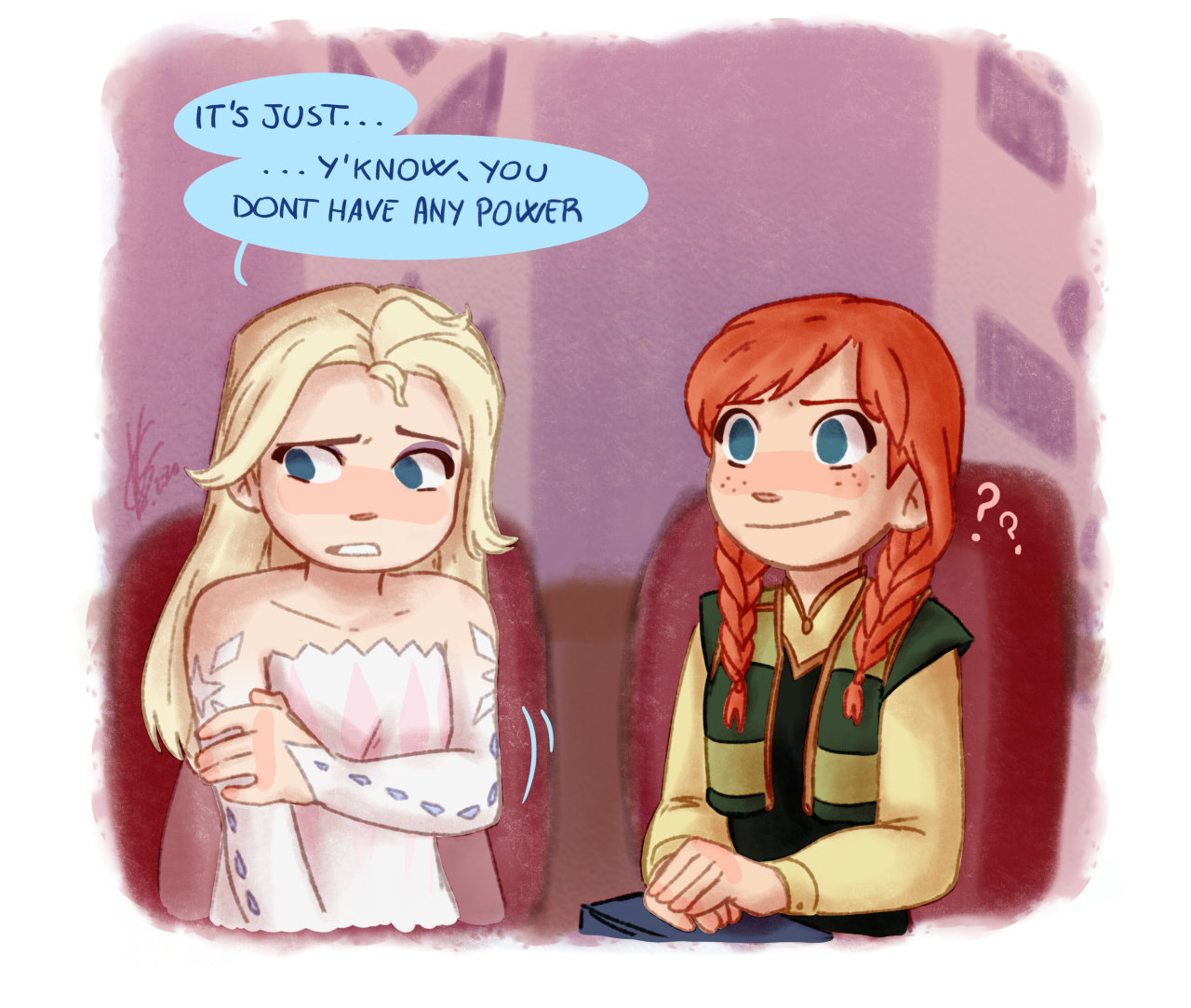 What Makes You Different Makes You Powerful Art Prompt Anna And Elsa Talk About Elsas