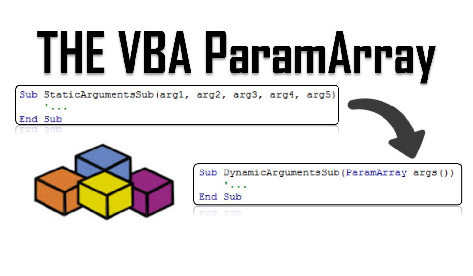 Analyst Cave — Dynamic Arguments With The Vba Paramarray