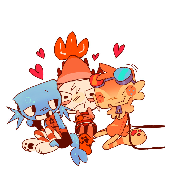 Why fight over finn x shrimpo and goob x shrimpo when we can make the 3 of them fall inlove with ...