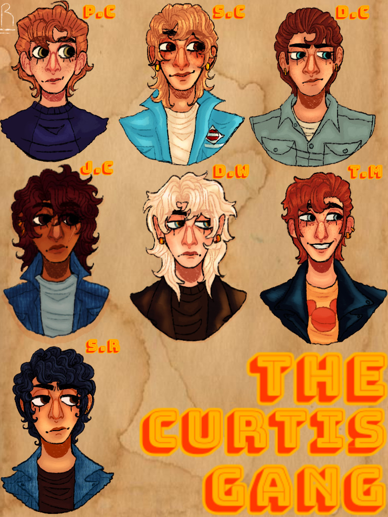 The Curtis gang based on how Ponyboy describes them at the beginning of ... The Curtis gang based on how Ponyboy describes them at the beginning of ...