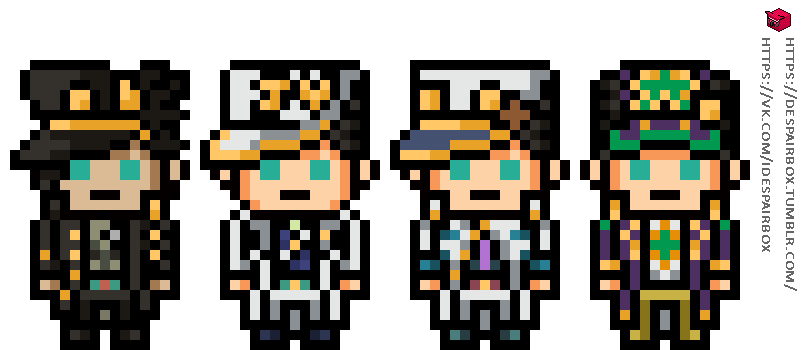 Fanart Random Jotaro Pixel Art I Did Rstardustcrusade