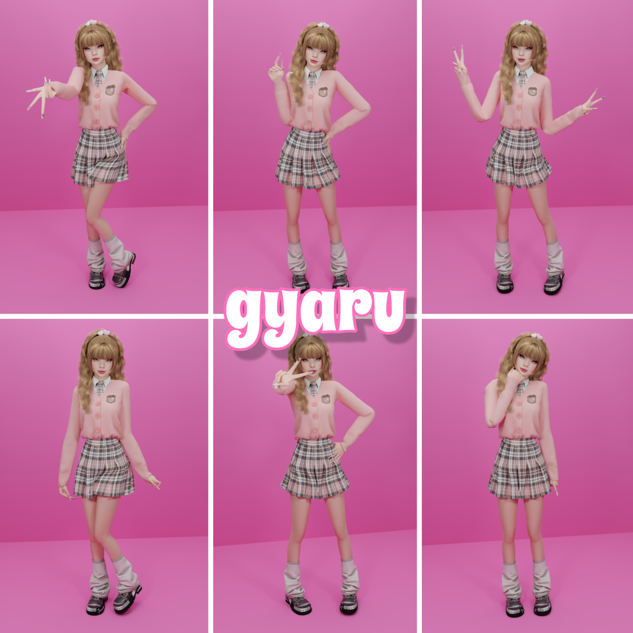 Courtney Gyaru Posepack